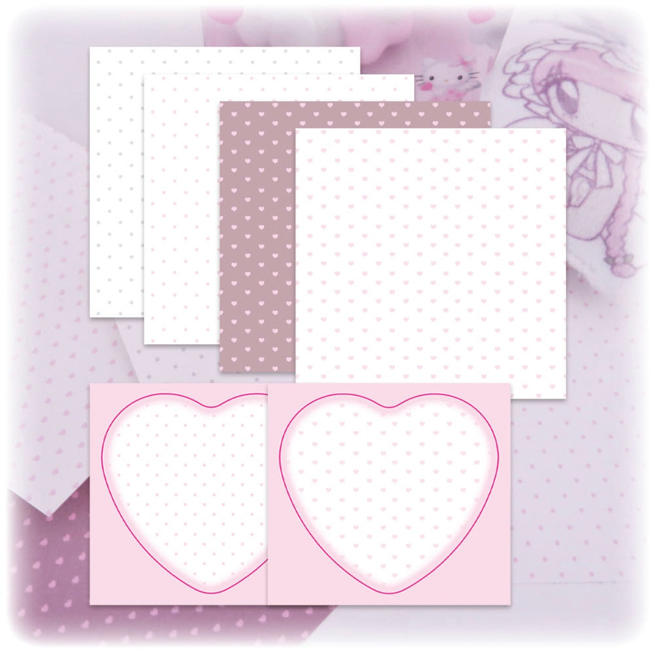 {pumpum} dot memo sticker pack – hrtseeker
